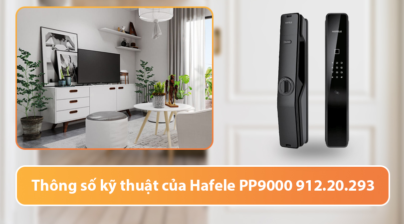 Khóa điện tử Hafele PP9000 912.20.293 - Thiên Kim Home