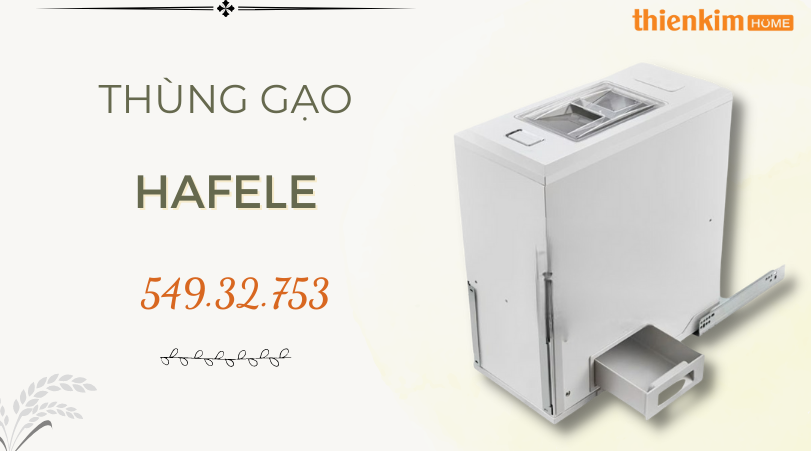 Thùng gạo âm tủ Hafele 549.32.753 - Thiên Kim Home