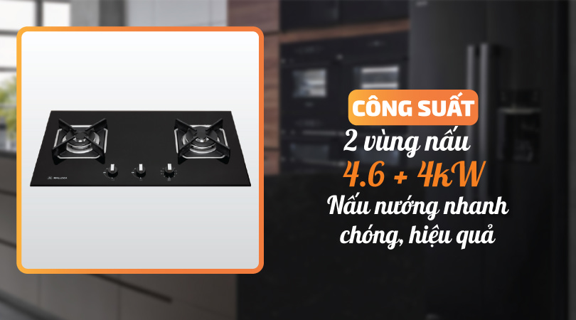 Bếp gas âm Malloca AS 9602B - Thiên Kim Home