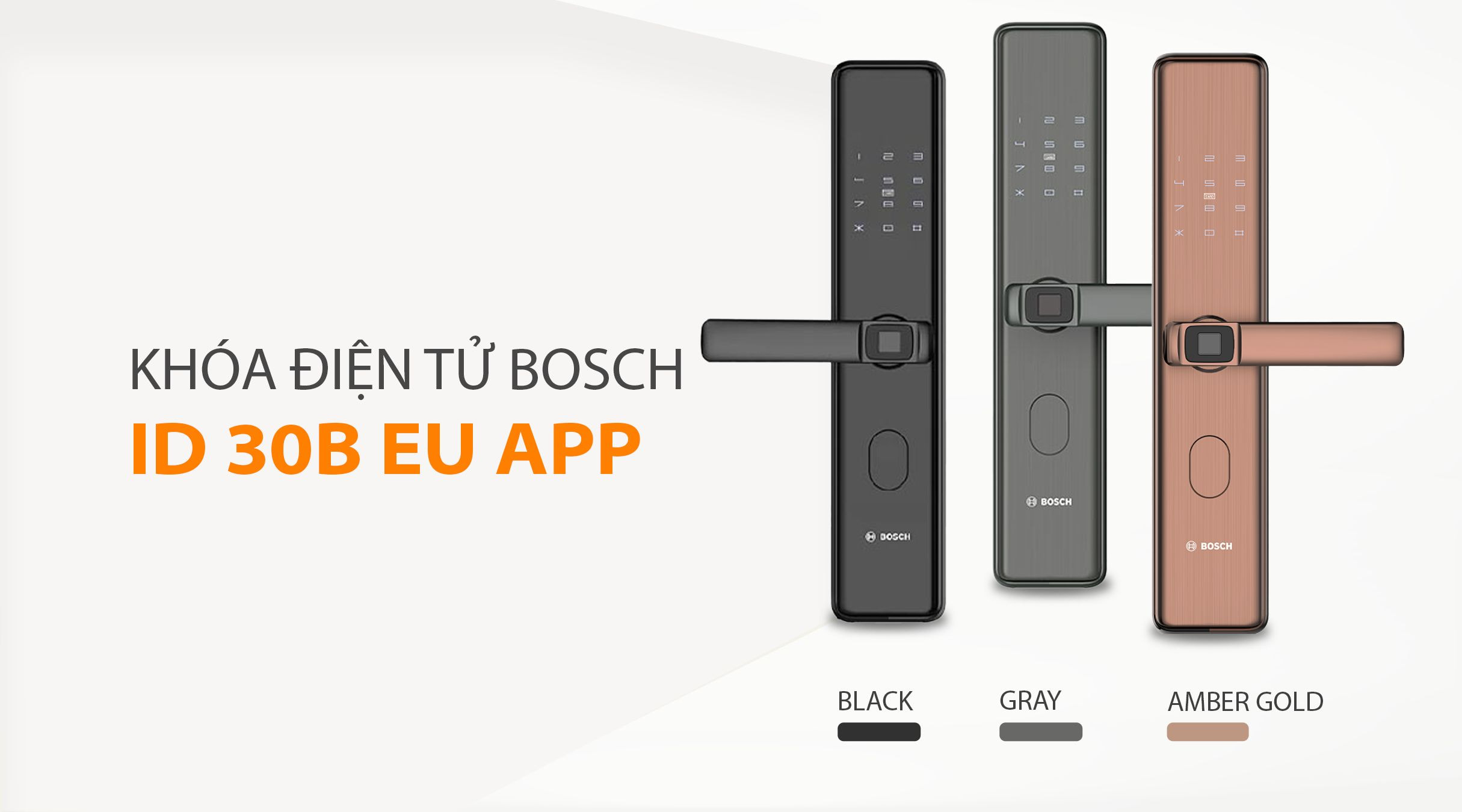 Khóa điện tử BOSCH ID 30B EU BLACK APP